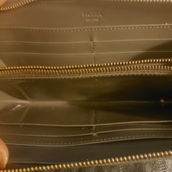 Prada | Bags | Prada Zip Around Long Wallet | Poshmark